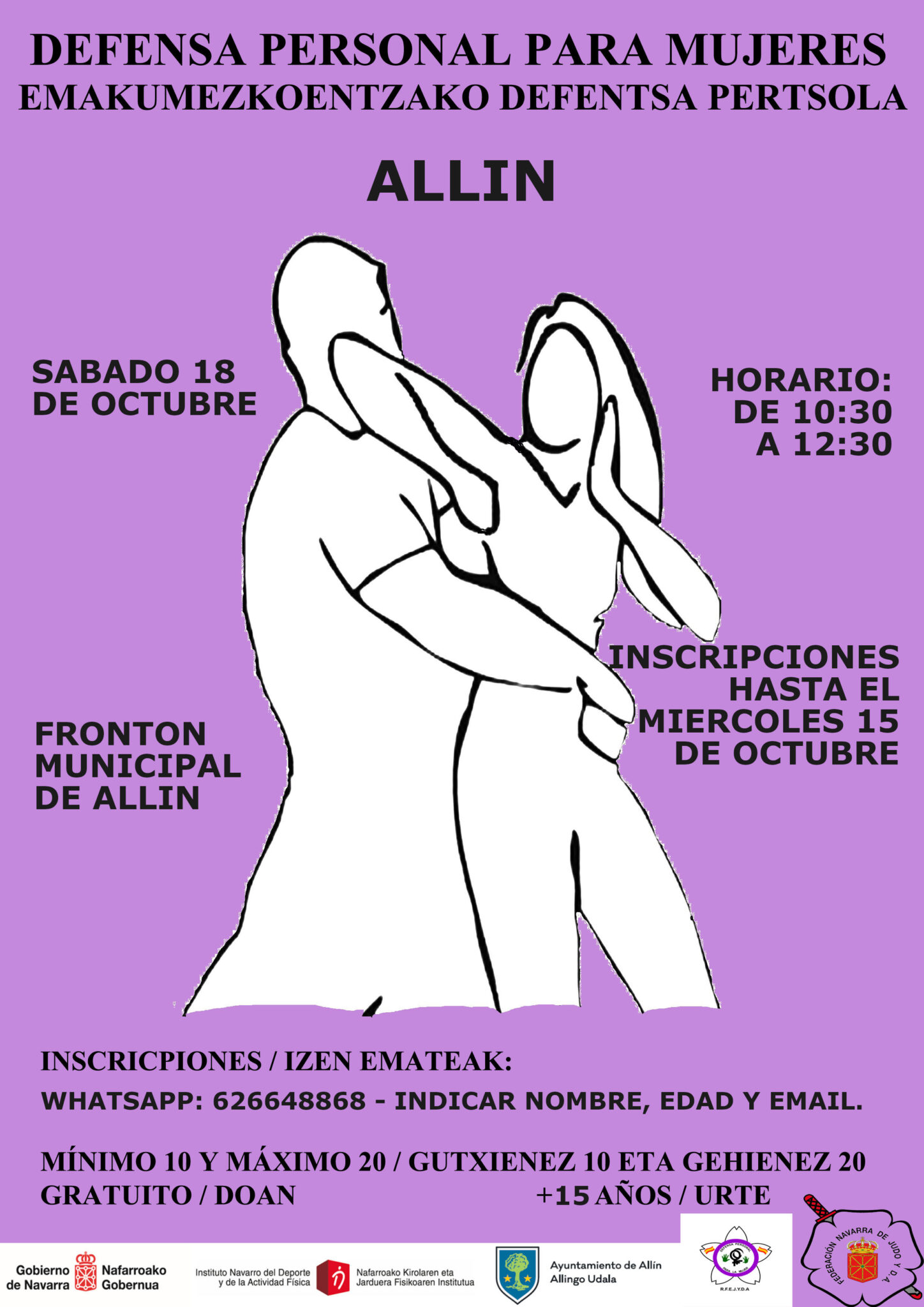 TALLER DEFENSA PERSONAL PARA MUJERES – Ayuntamiento de Allín